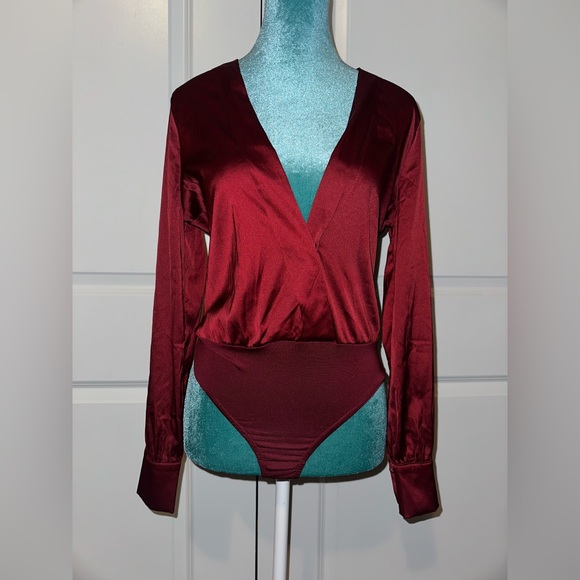 Windsor | Tops | Silky Bodysuit | Poshmark
